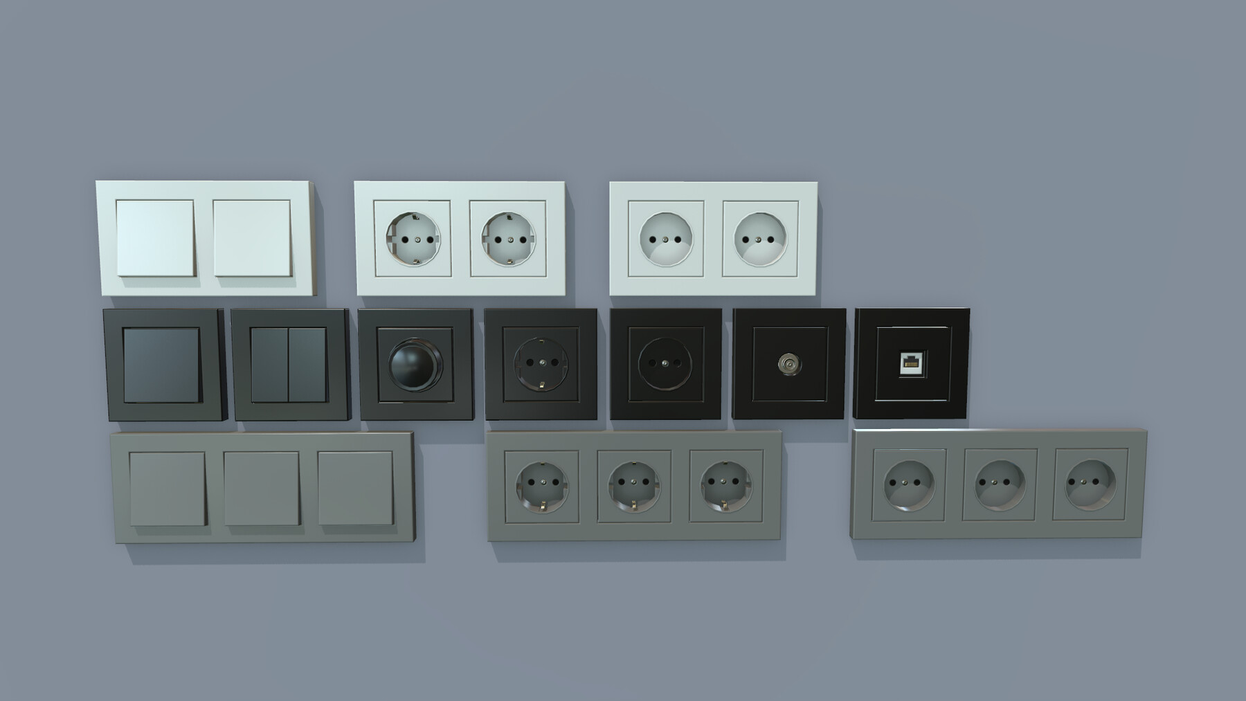 ArtStation - Electrical Switches and Outlets | Game Assets