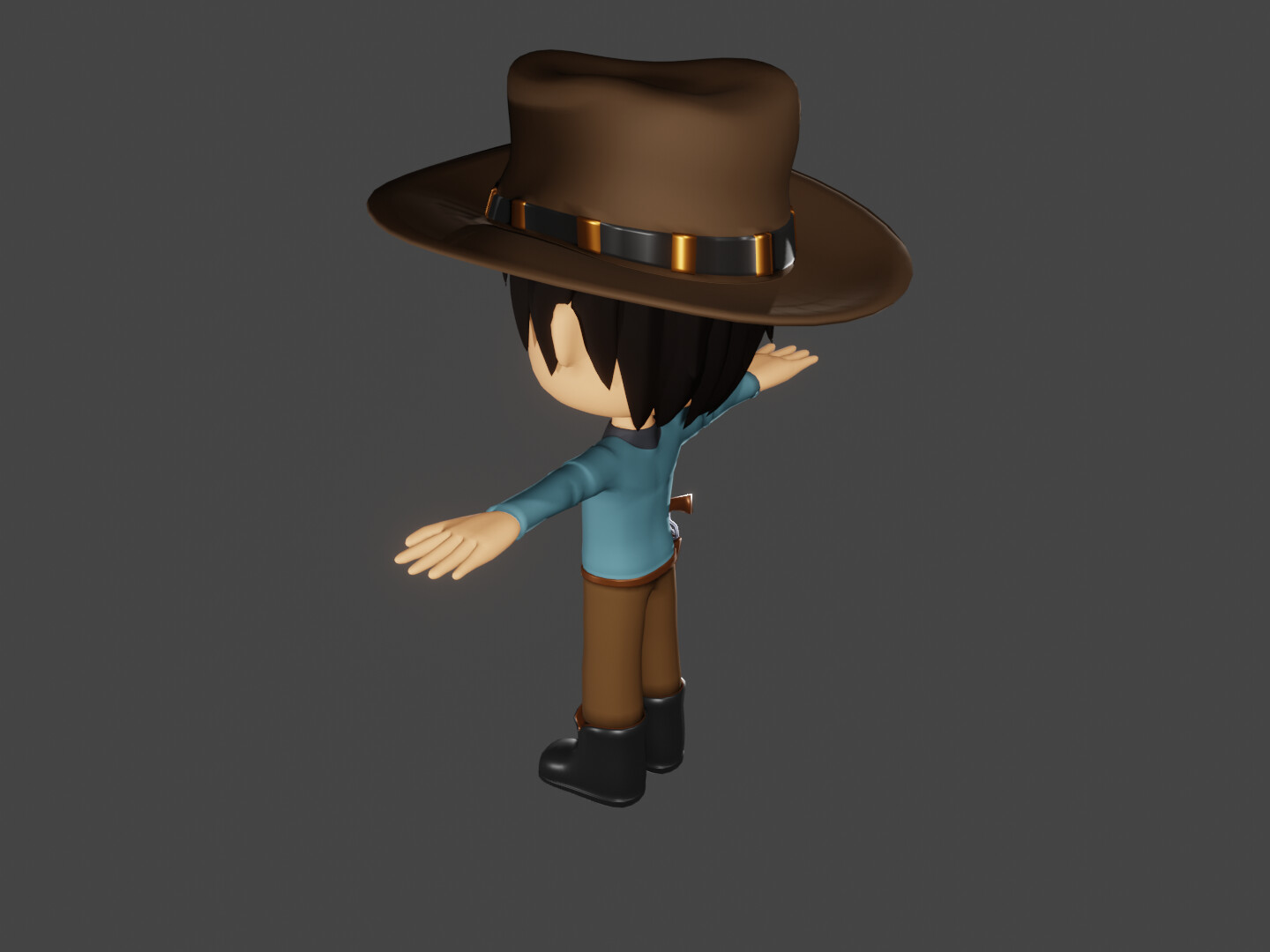 ArtStation - Animated western cowboy - Toon Cowboy | Game Assets