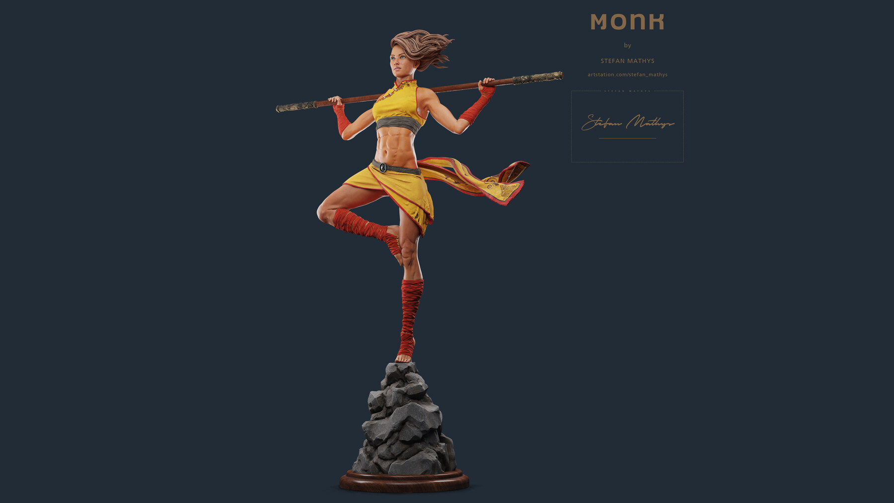 ArtStation - Monk - Close to Heaven - 3D Printable STL | Resources