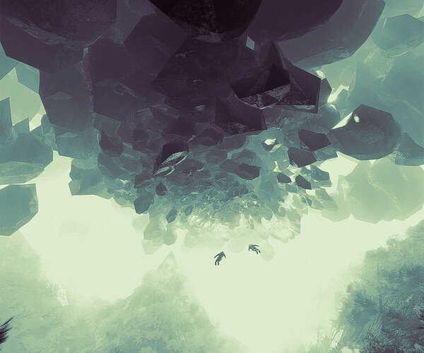 ArtStation - Mystical Floating Rocks | Artworks