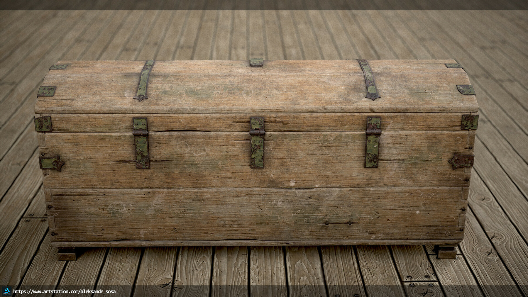 ArtStation - Real-Time Wood Chest for Game | Game Assets