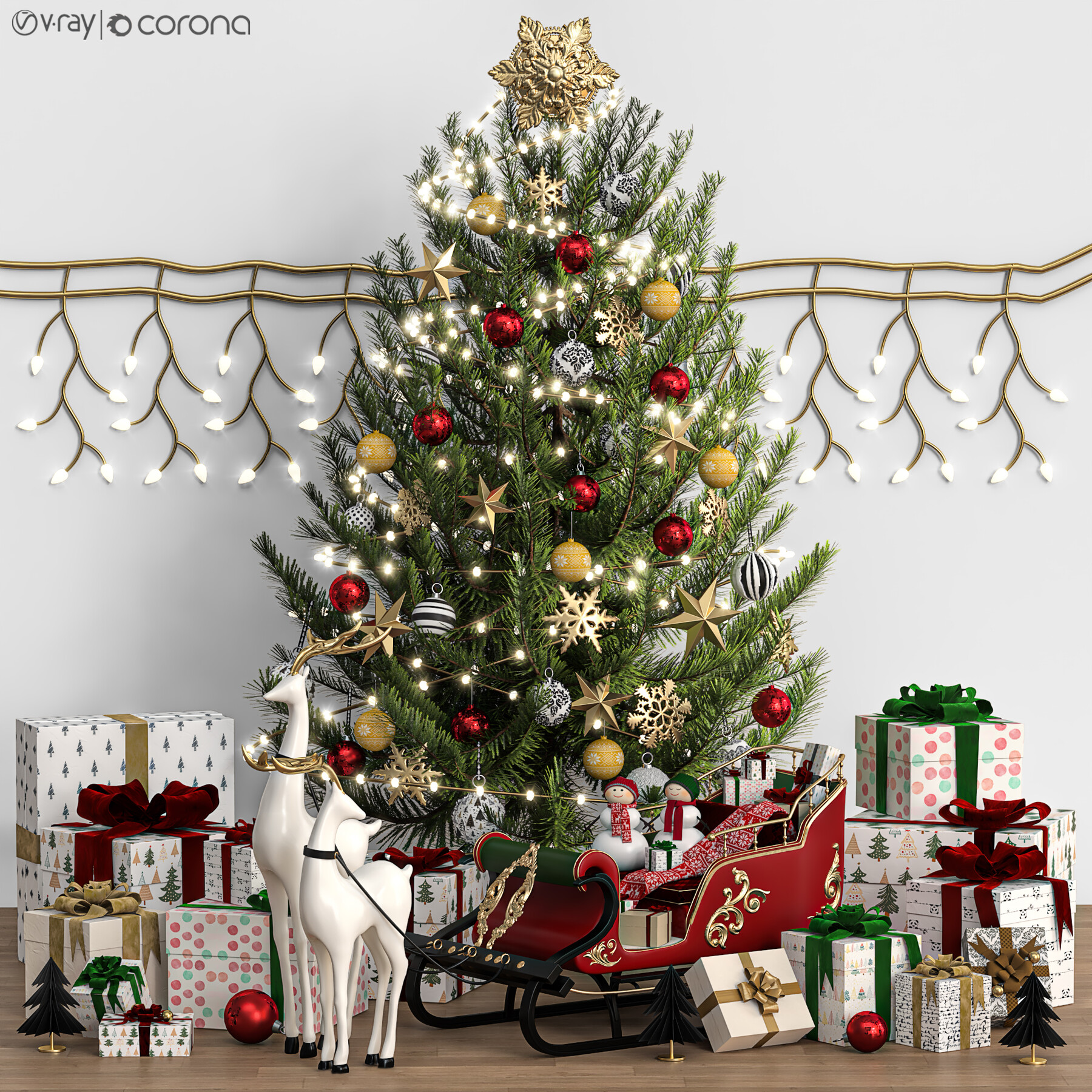 ArtStation - Christmas tree 04 | Resources