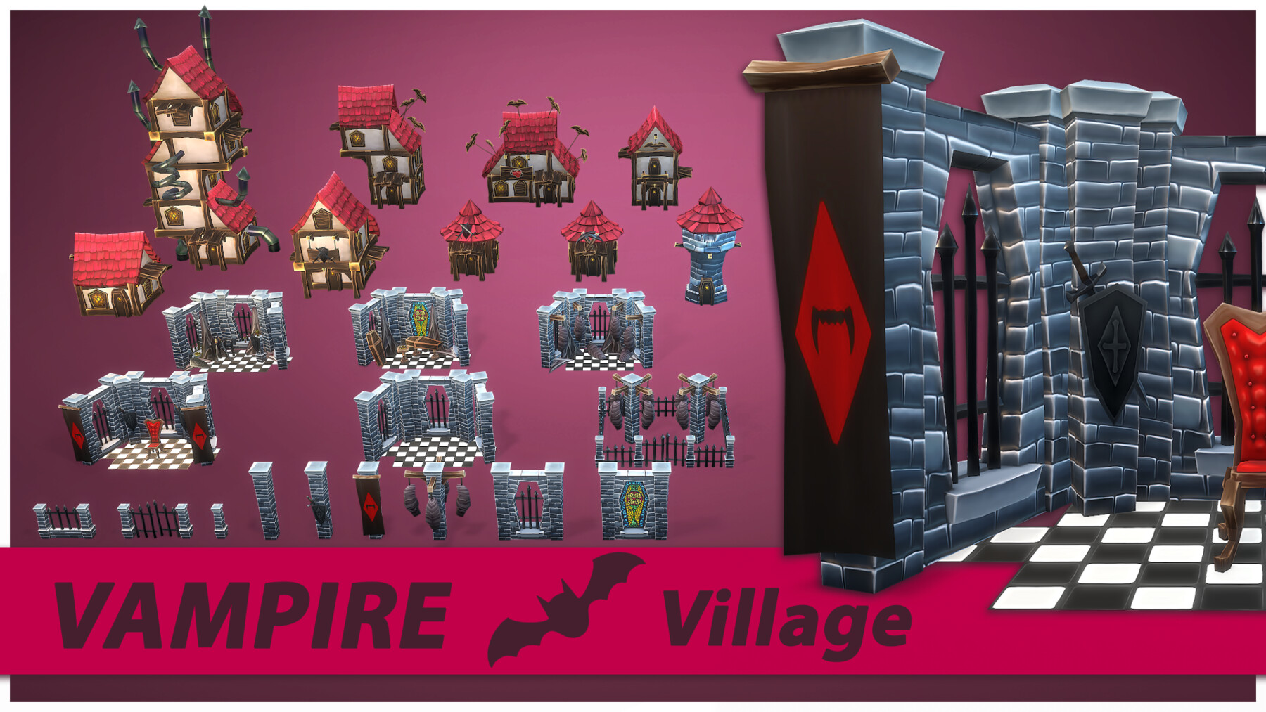 ArtStation - RTS Mega Pack Fantasy Buildings | Game Assets