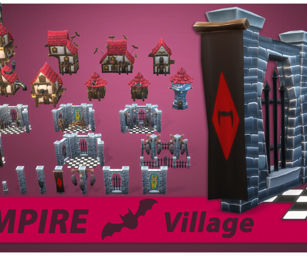 ArtStation - RTS Mega Pack Fantasy Buildings | Game Assets