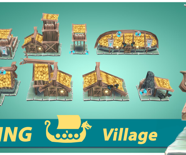 ArtStation - RTS Mega Pack Fantasy Buildings | Game Assets