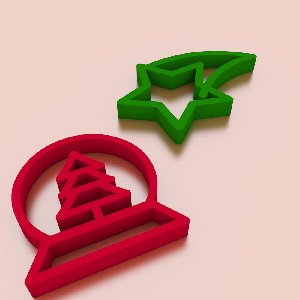 ArtStation - Christmas Cookie Cutter and Accessories 3D print model ...