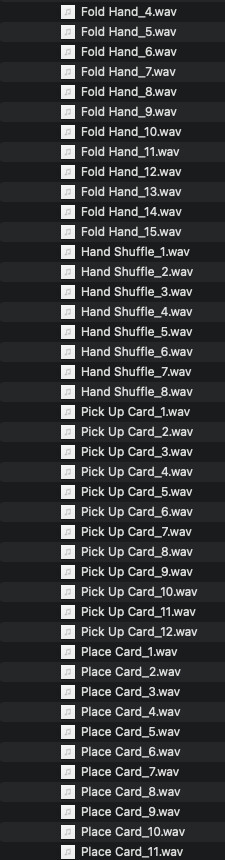 ArtStation - Card Sound Effects | Game Assets