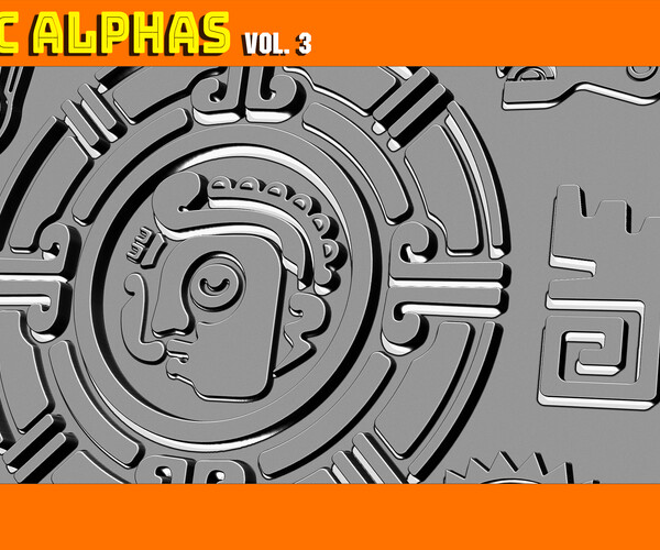 ArtStation - Aztec ALPHAS Volume 3 | Brushes