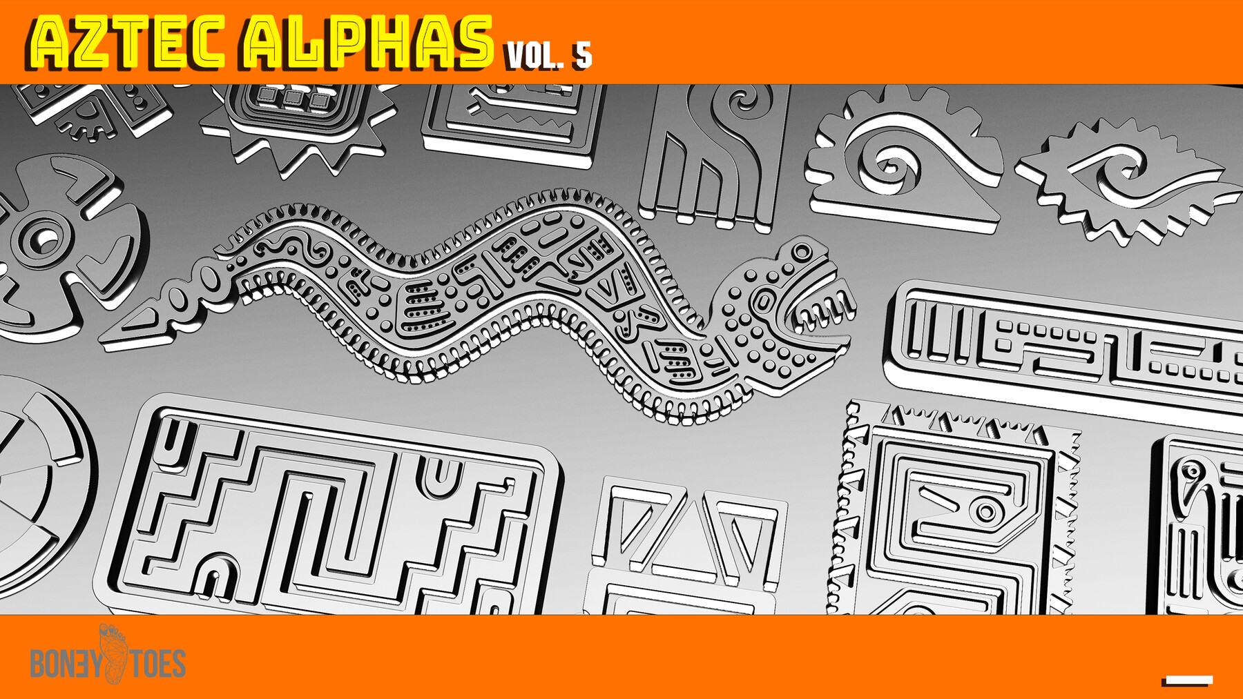 ArtStation - Aztec ALPHAS Volume 5 | Brushes