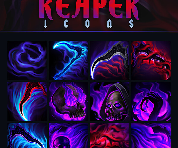 ArtStation - Reaper Skill Icons | Game Assets