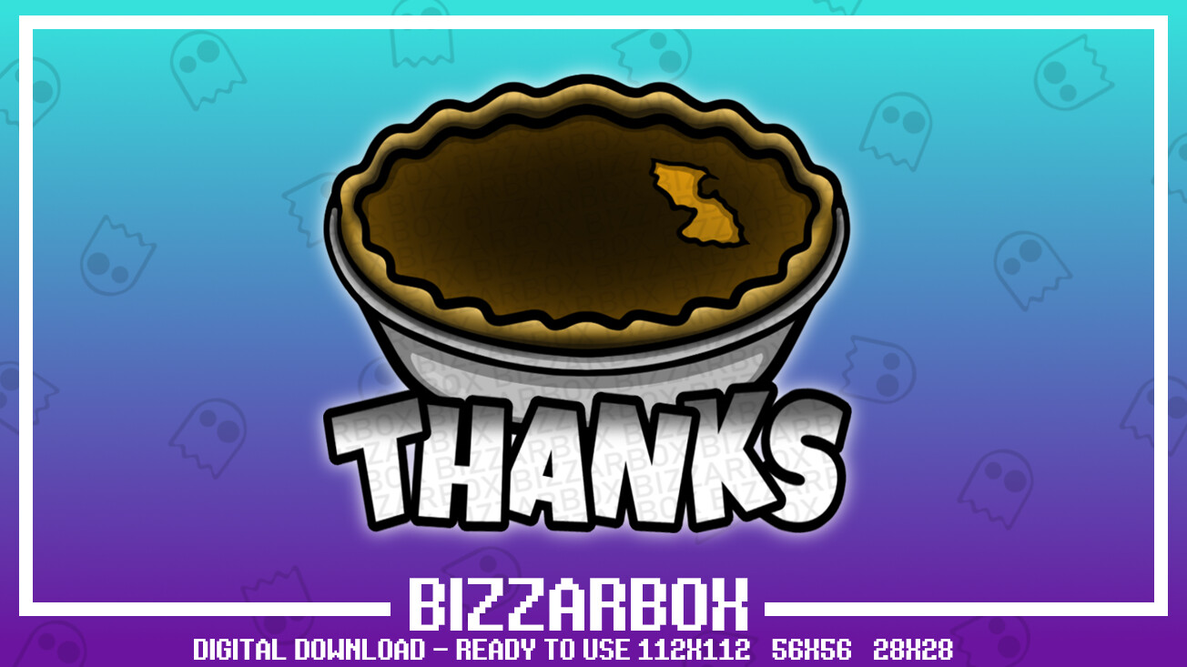 ArtStation - Twitch Emote: Thanks Burnt Pie | Artworks