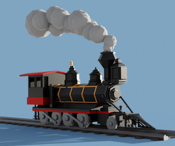 ArtStation - Low Poly Train (3d Model) | Resources