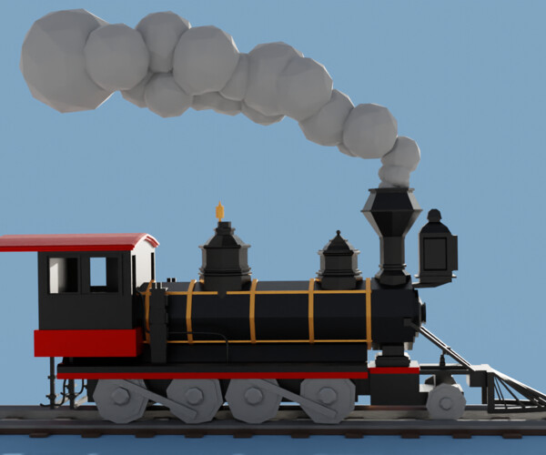 ArtStation - Low Poly Train (3d Model) | Resources