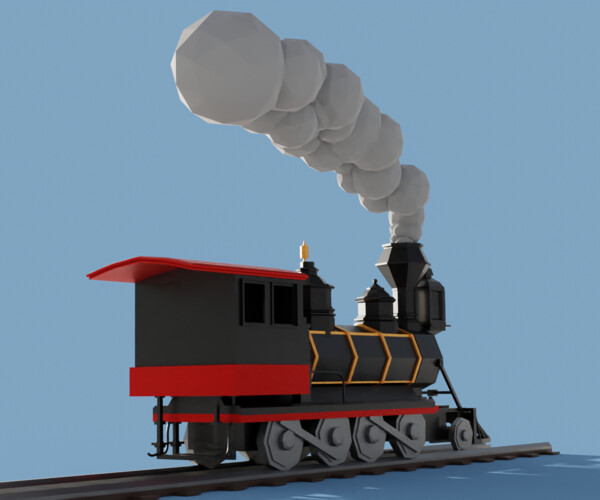 ArtStation - Low Poly Train (3d Model) | Resources