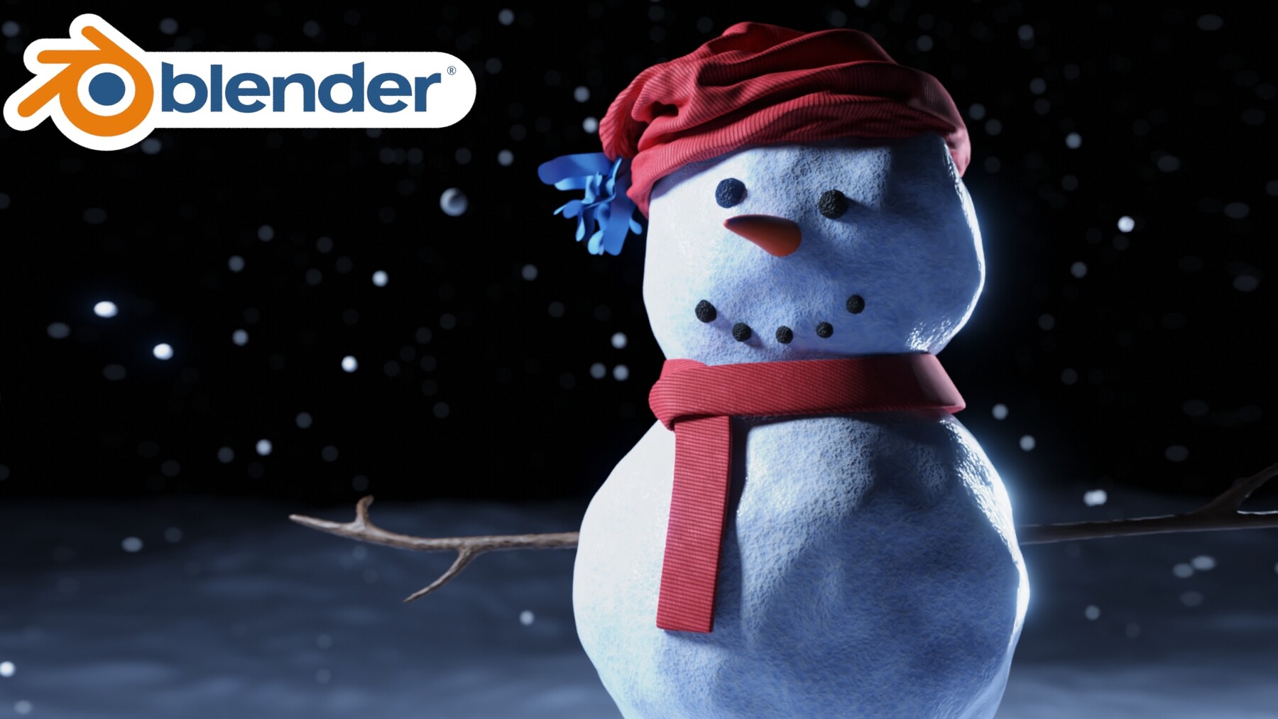 ArtStation - Winter Snowman Scene (Blender Tutorial) | Tutorials