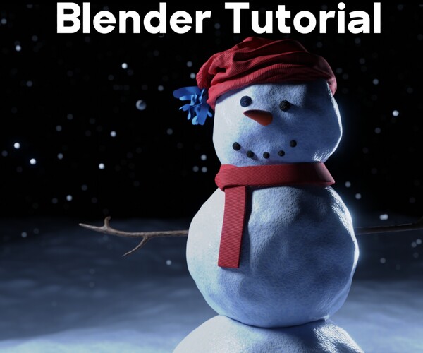ArtStation - Winter Snowman Scene (Blender Tutorial) | Tutorials