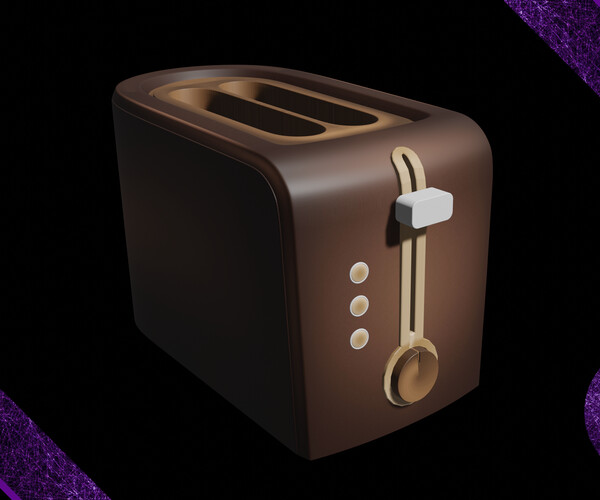 ArtStation - Toaster number 3 3D (obj/fbx/dae/max) | Game Assets