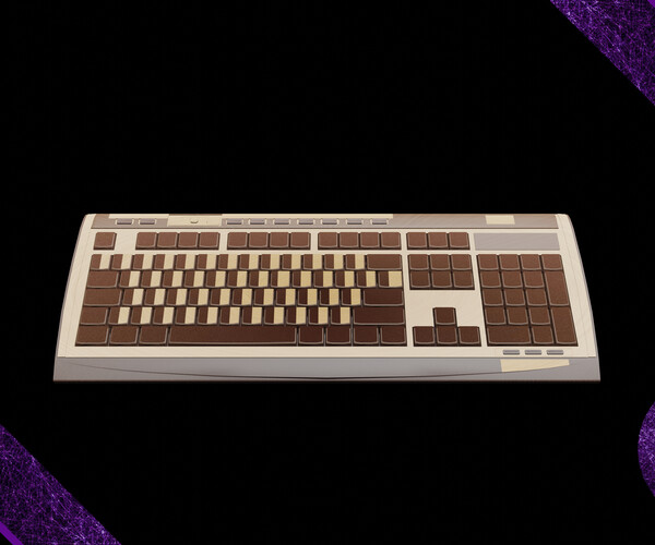 ArtStation - Keyboard 3D (obj / fbx / dae / max) | Game Assets