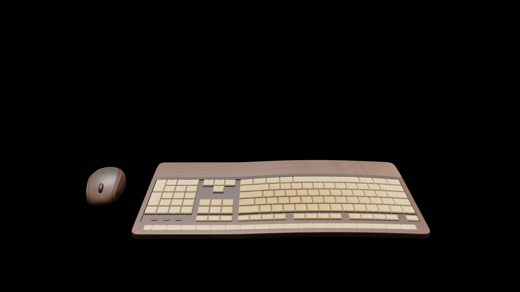 ArtStation - Keyboard and mouse number 3 3D (obj / fbx / dae / max ...