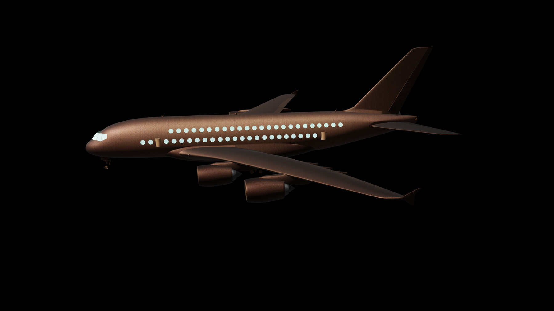 ArtStation - Airplane Airbus A380 3D (obj / fbx / dae / max) | Game Assets
