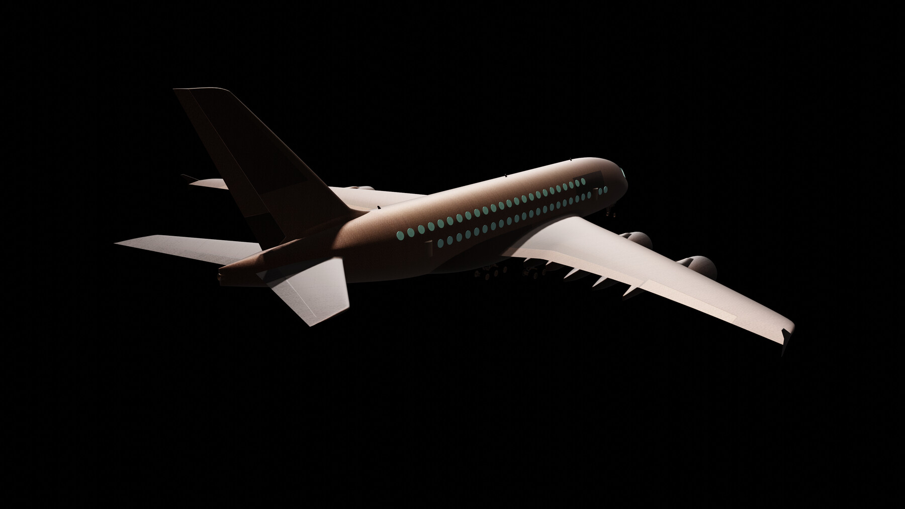 ArtStation - Airplane Airbus A380 3D (obj / fbx / dae / max) | Game Assets