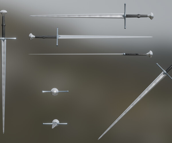ArtStation - Medieval longsword | Game Assets