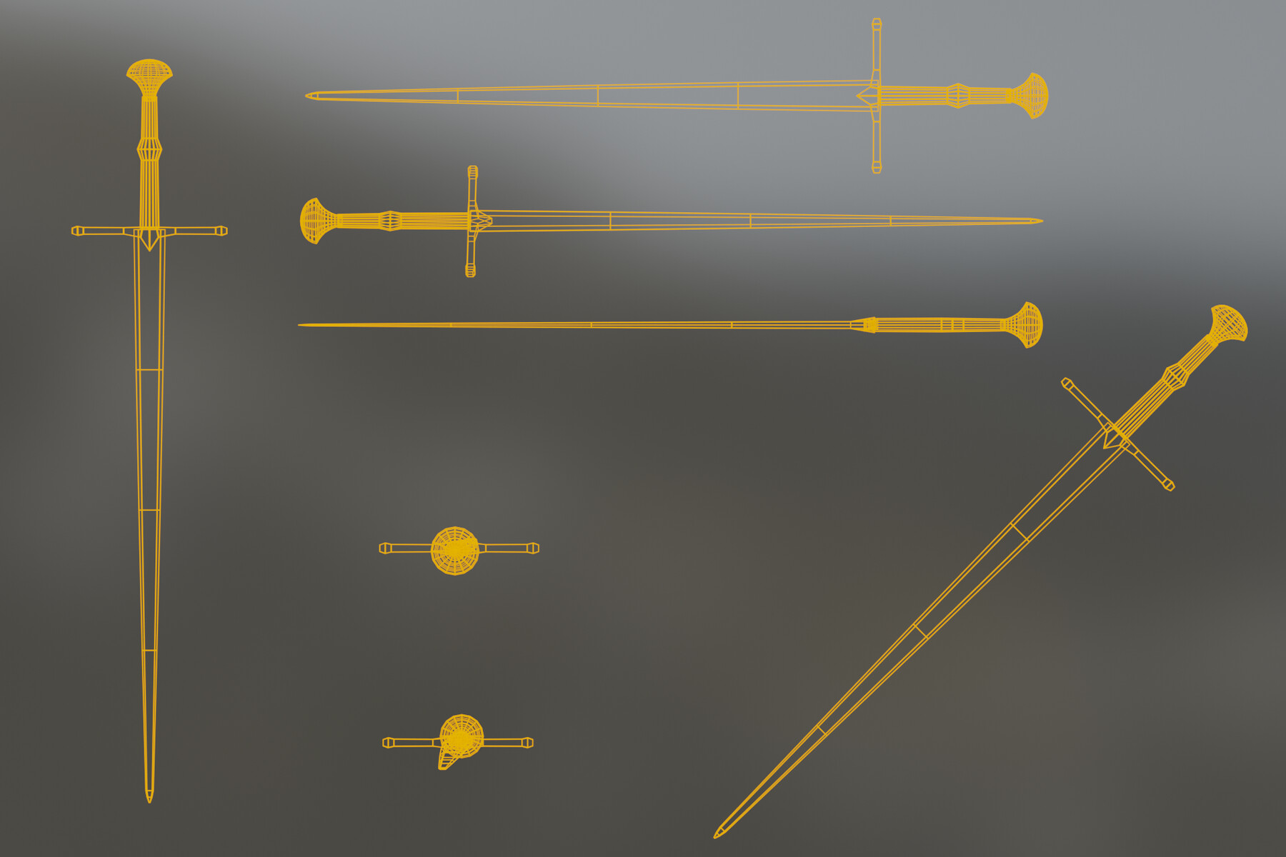 ArtStation - Medieval longsword | Game Assets