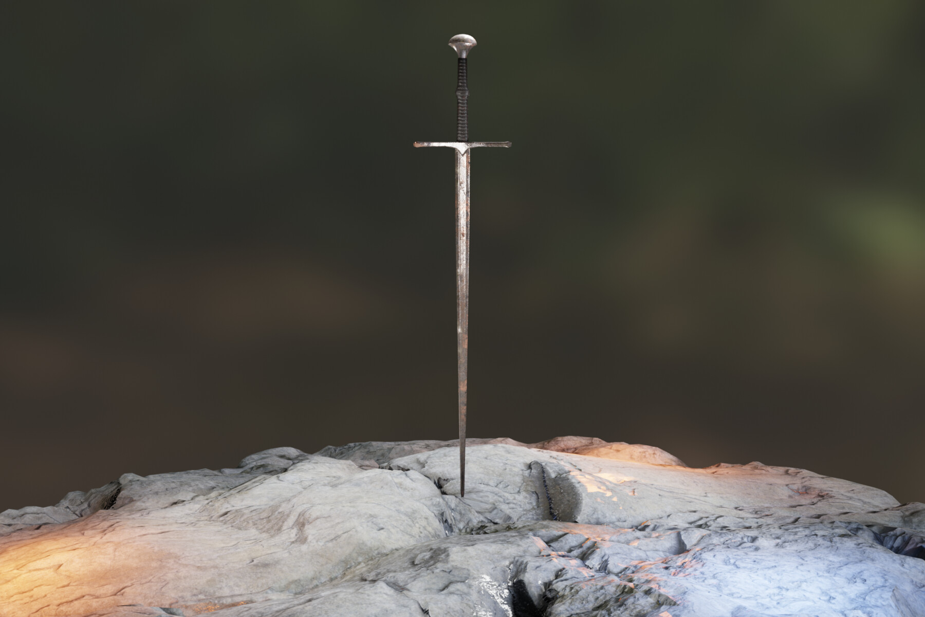 ArtStation - Medieval Rusted Longsword | Game Assets