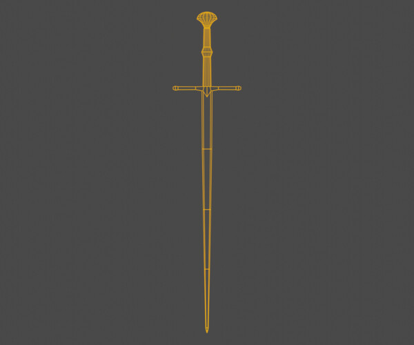 ArtStation - Medieval Rusted Longsword | Game Assets