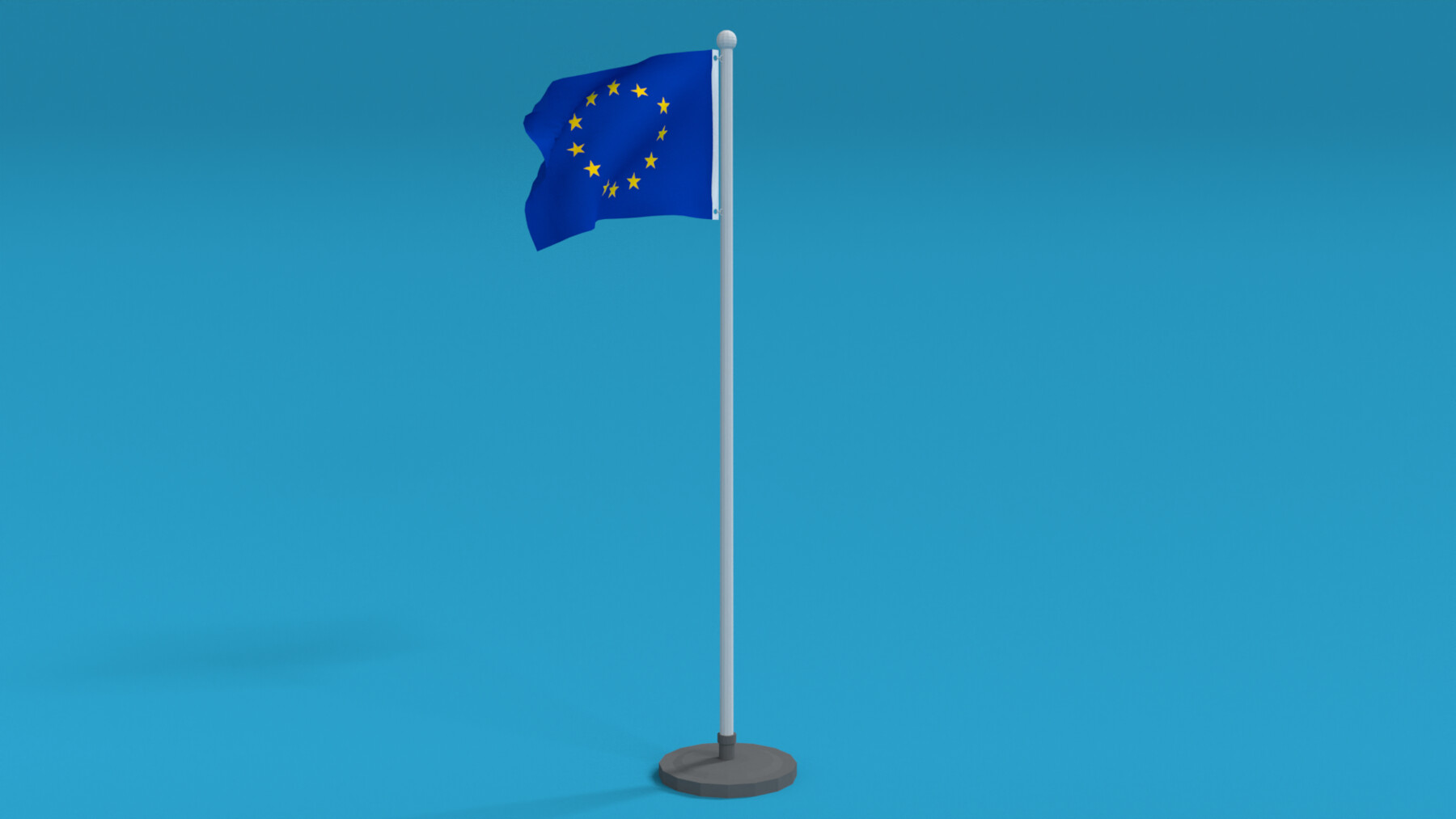 ArtStation - Low Poly Seamless Animated Europe Flag | Game Assets