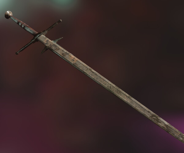 ArtStation - Rusted Great Sword - Rusted zweihander | Game Assets