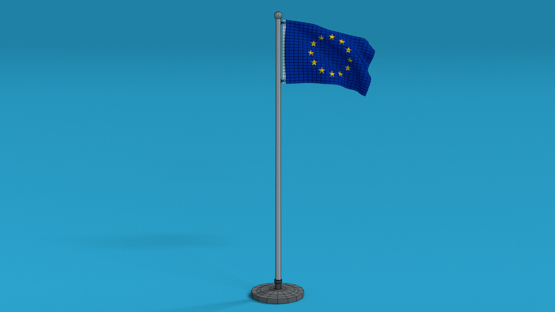 ArtStation - Low Poly Seamless Animated Europe Flag | Game Assets
