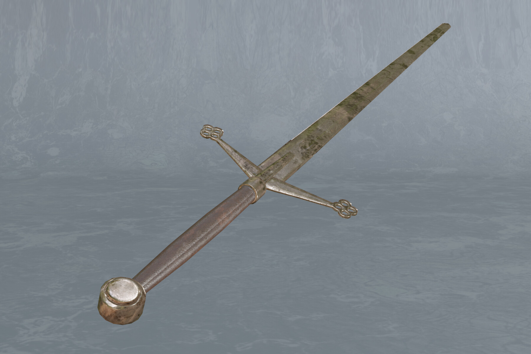 ArtStation - Rusted scottish claymore - two-handed sword | Game Assets