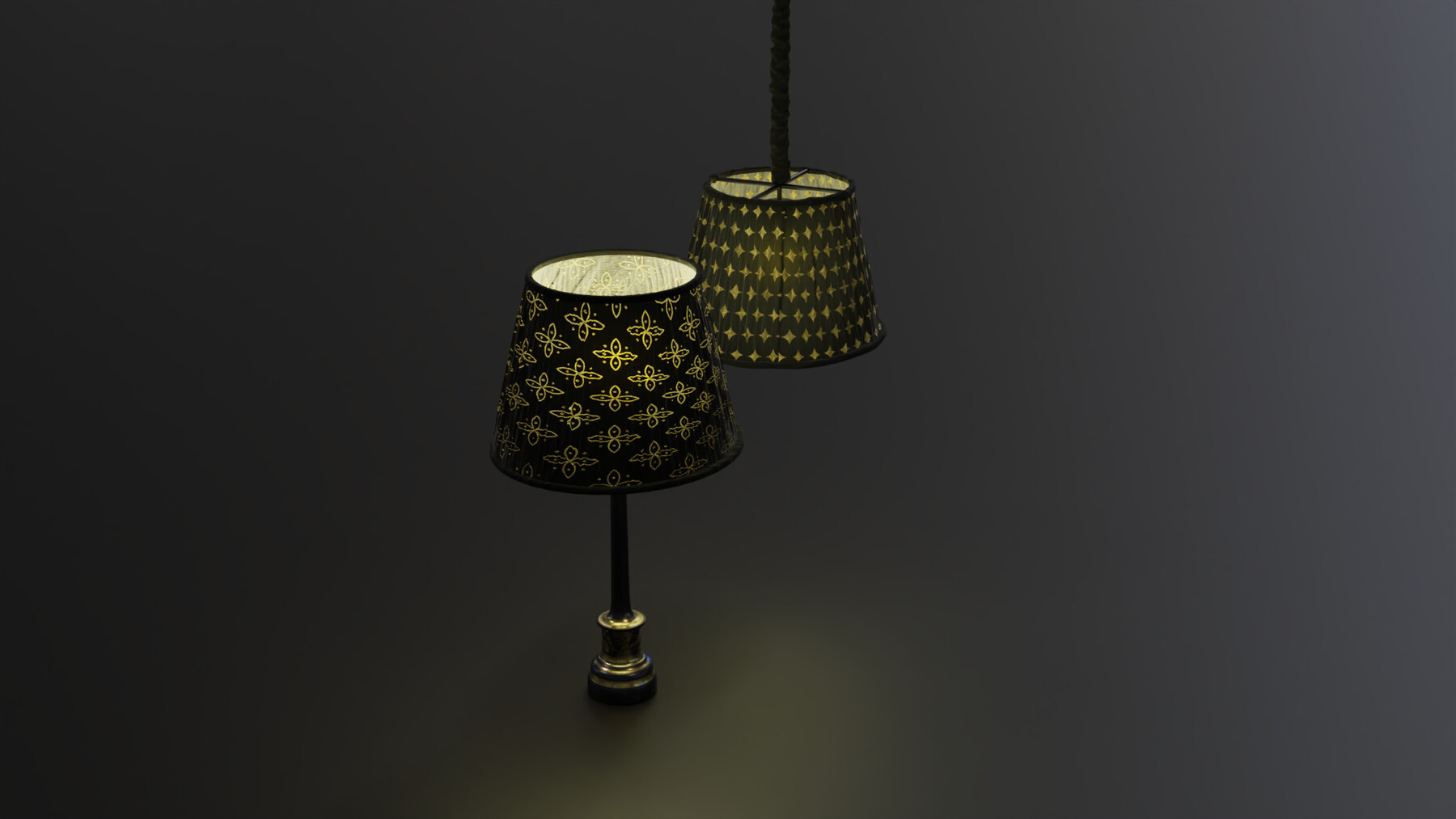ArtStation - Table and Ceiling Lamp | Resources