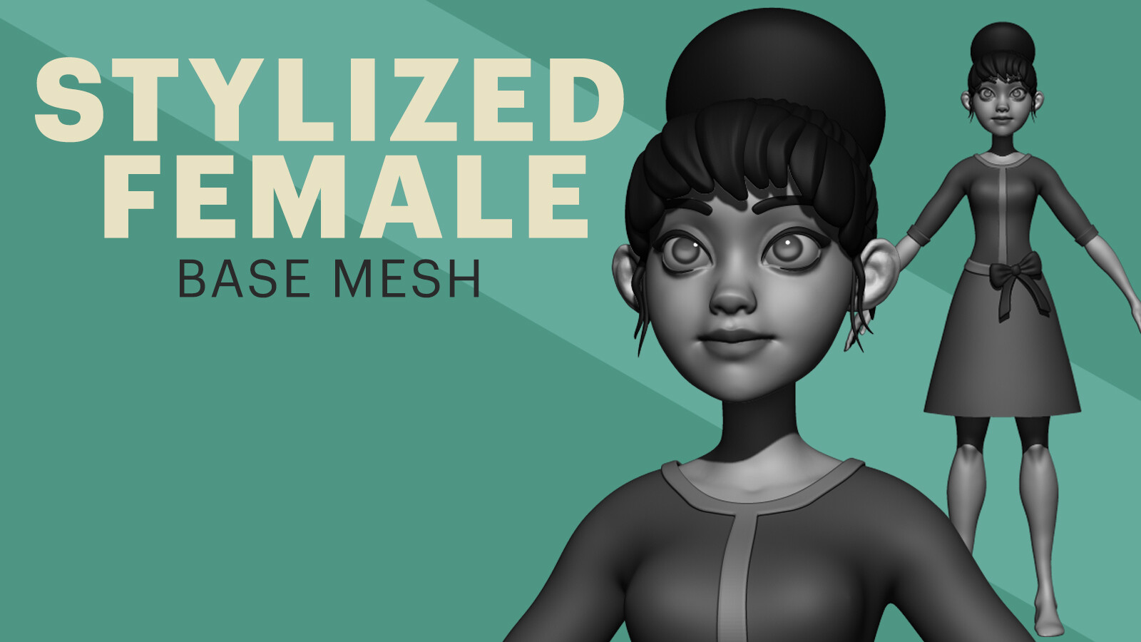 ArtStation - Body basemesh - Stylized female | Resources