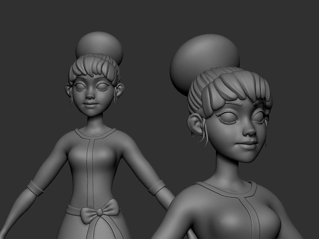 ArtStation - Body basemesh - Stylized female | Resources