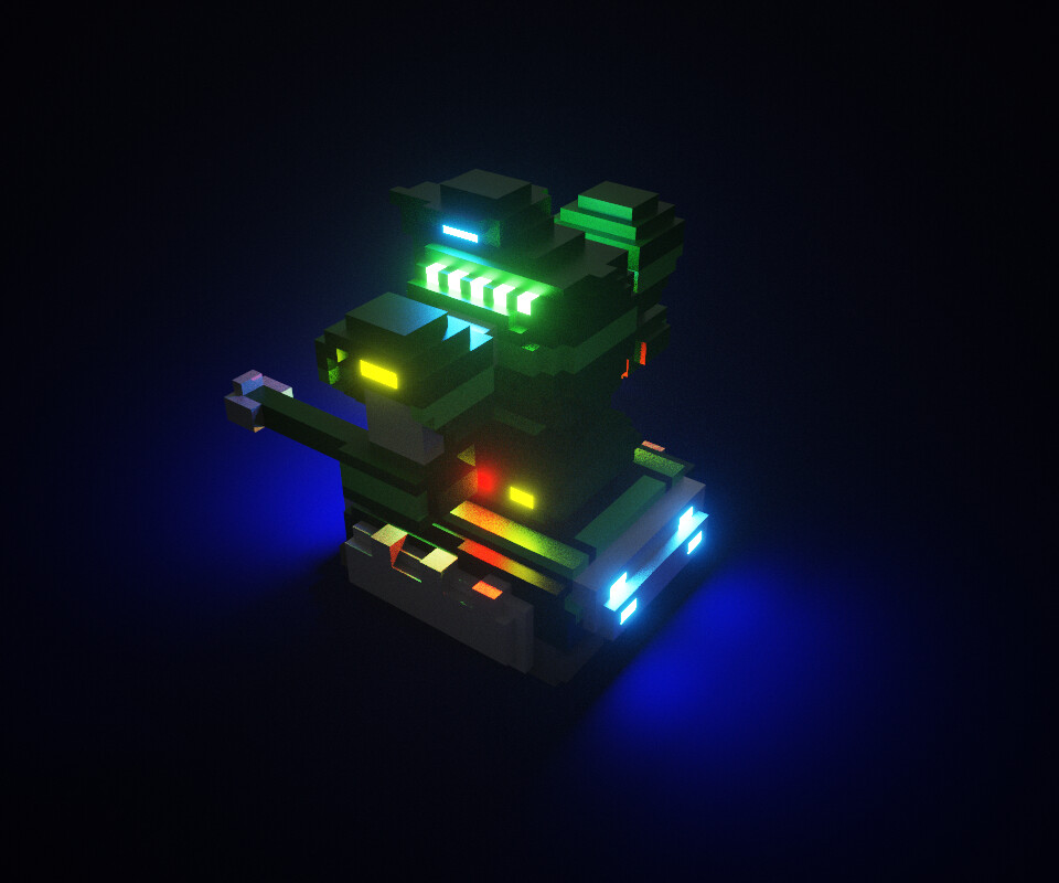 ArtStation - voxel tank mobile | Game Assets