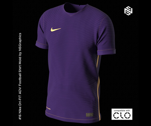 ArtStation - Nike Dri-FIT ADV Football Shirt for CLO3D & Marvelous ...