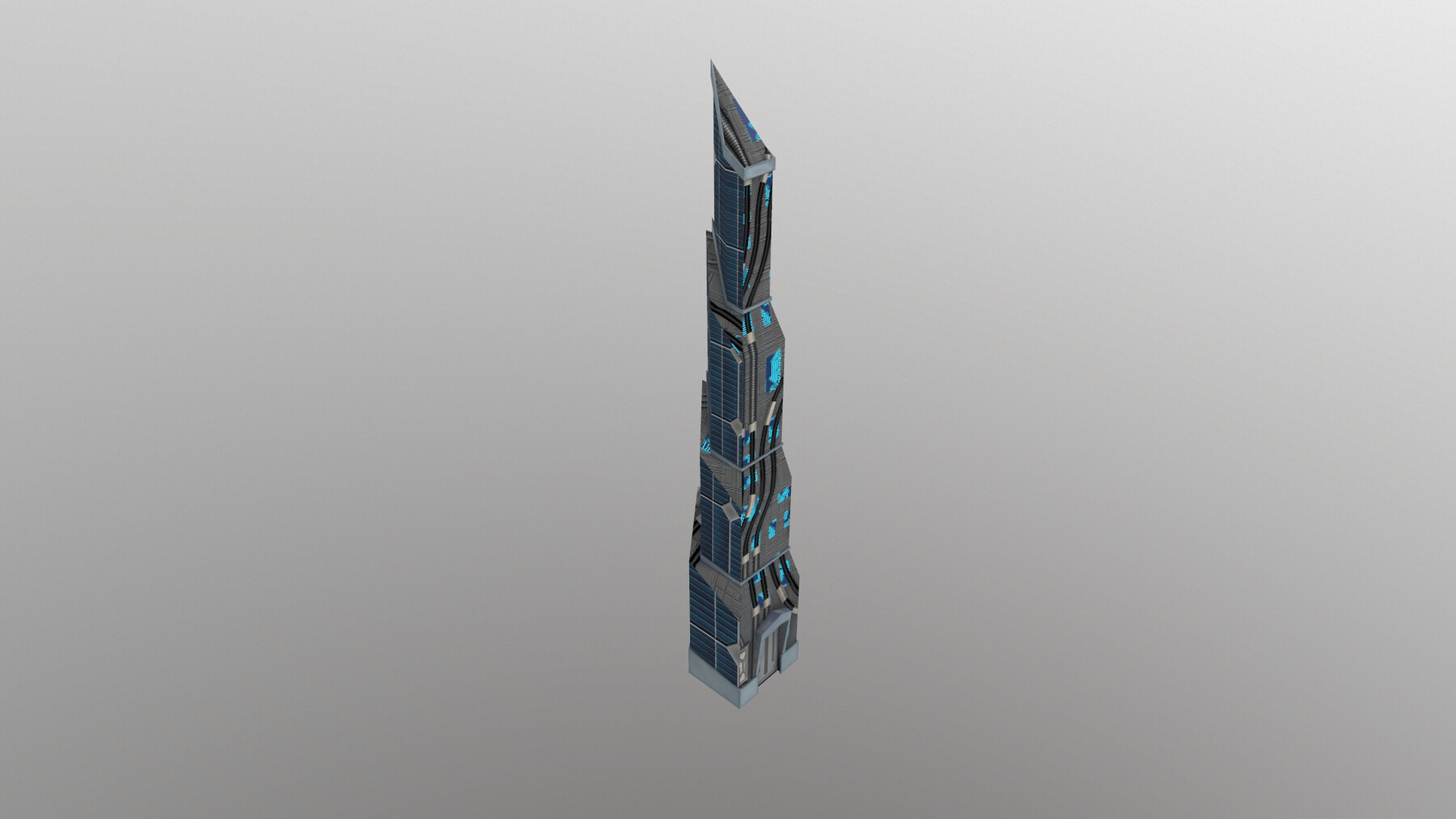 ArtStation - Cyberpunk City - Building 52 | Game Assets