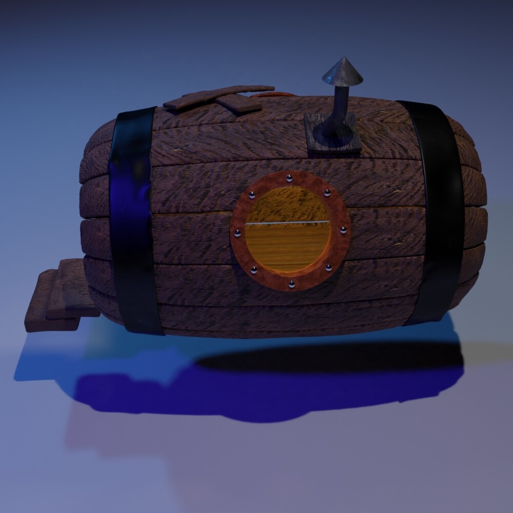 ArtStation - fantasy barrel home | Game Assets