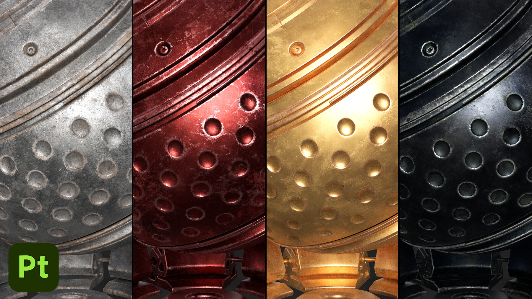 ArtStation - Metal Vol 1 - Smart Materials | Game Assets