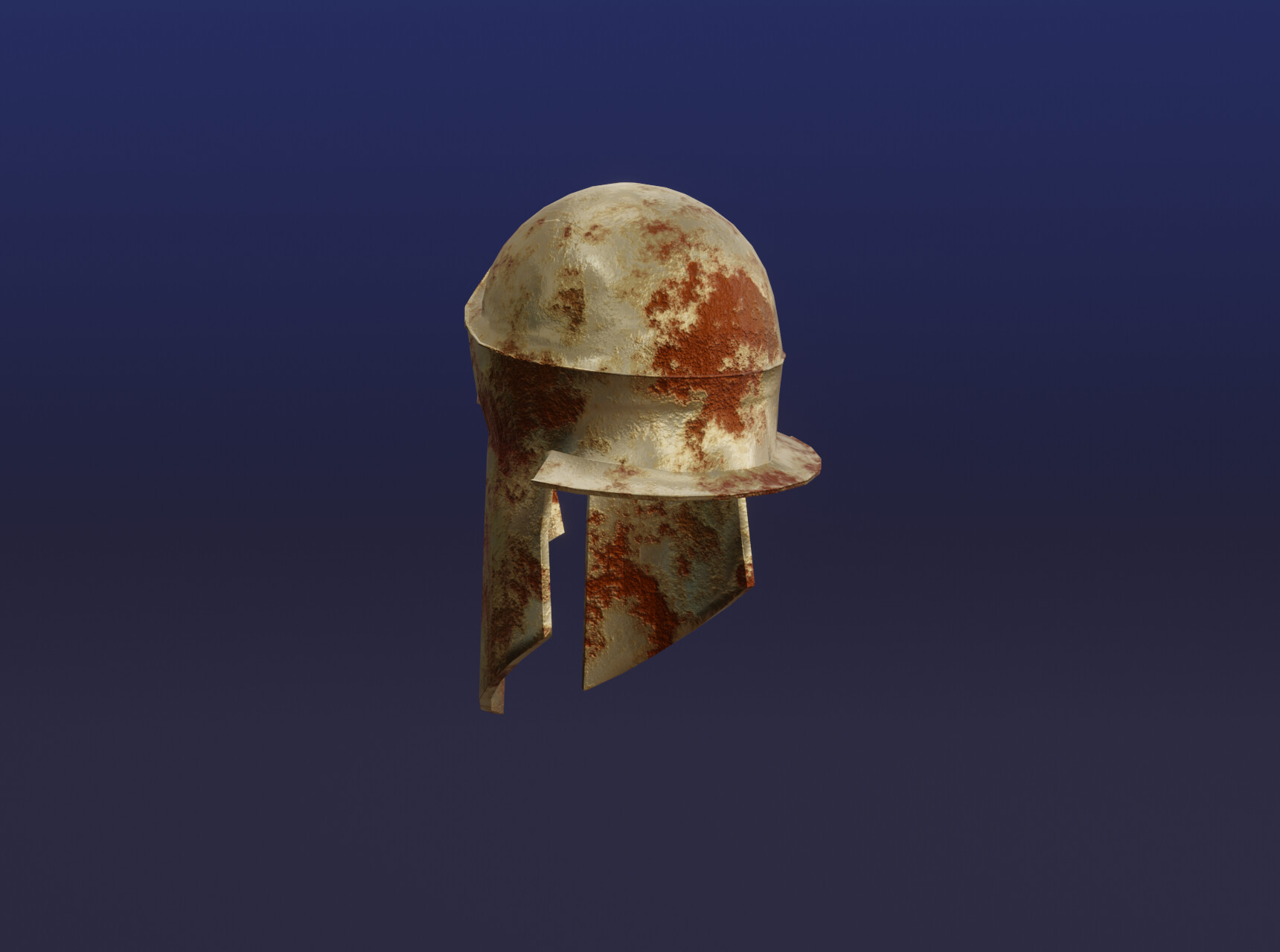 ArtStation - Rusted Fantasy Knight Helmet - Medieval Helmet | Game Assets