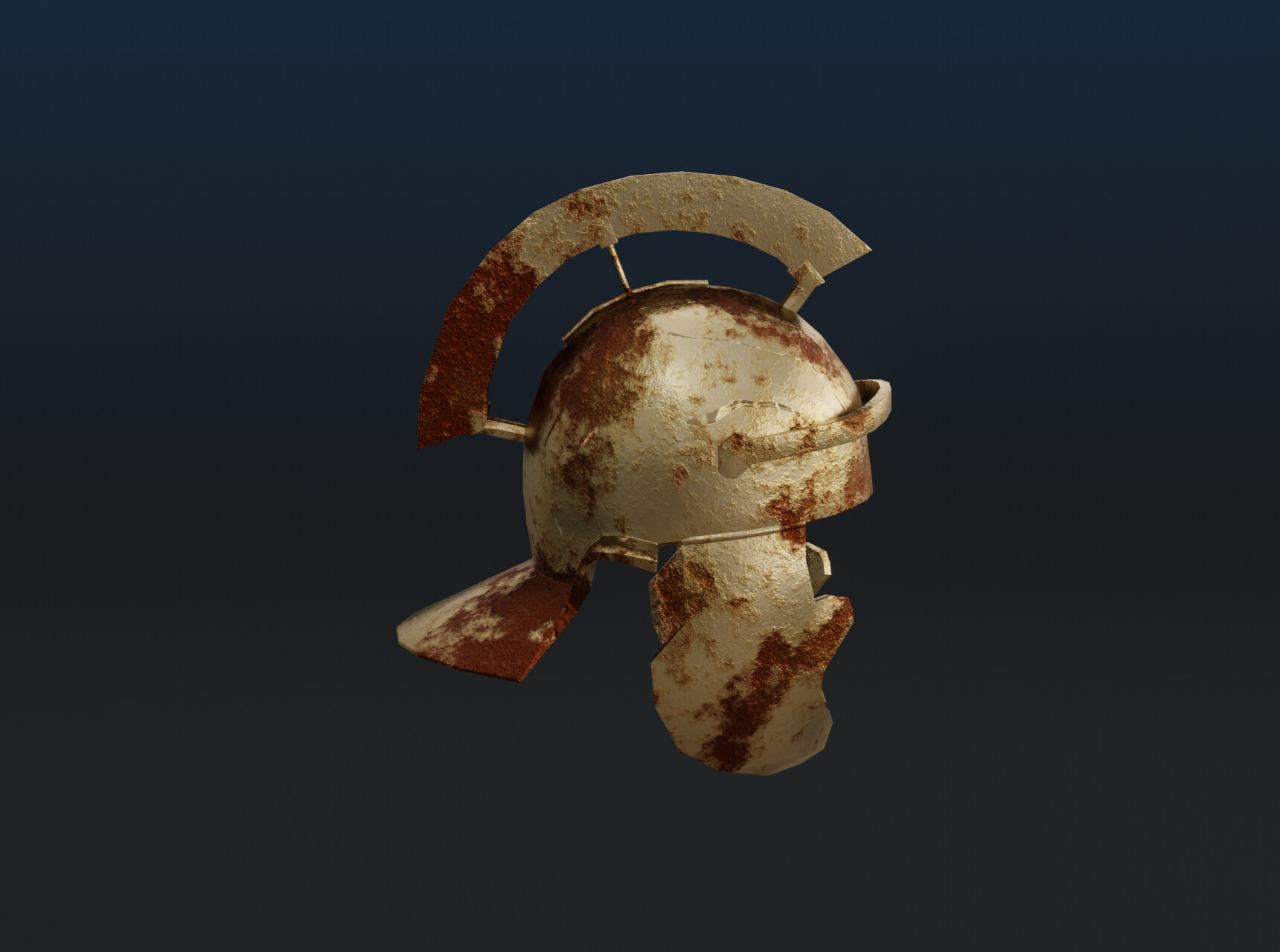 ArtStation - Rusted Roman Helmet - Ancient Helmet | Game Assets