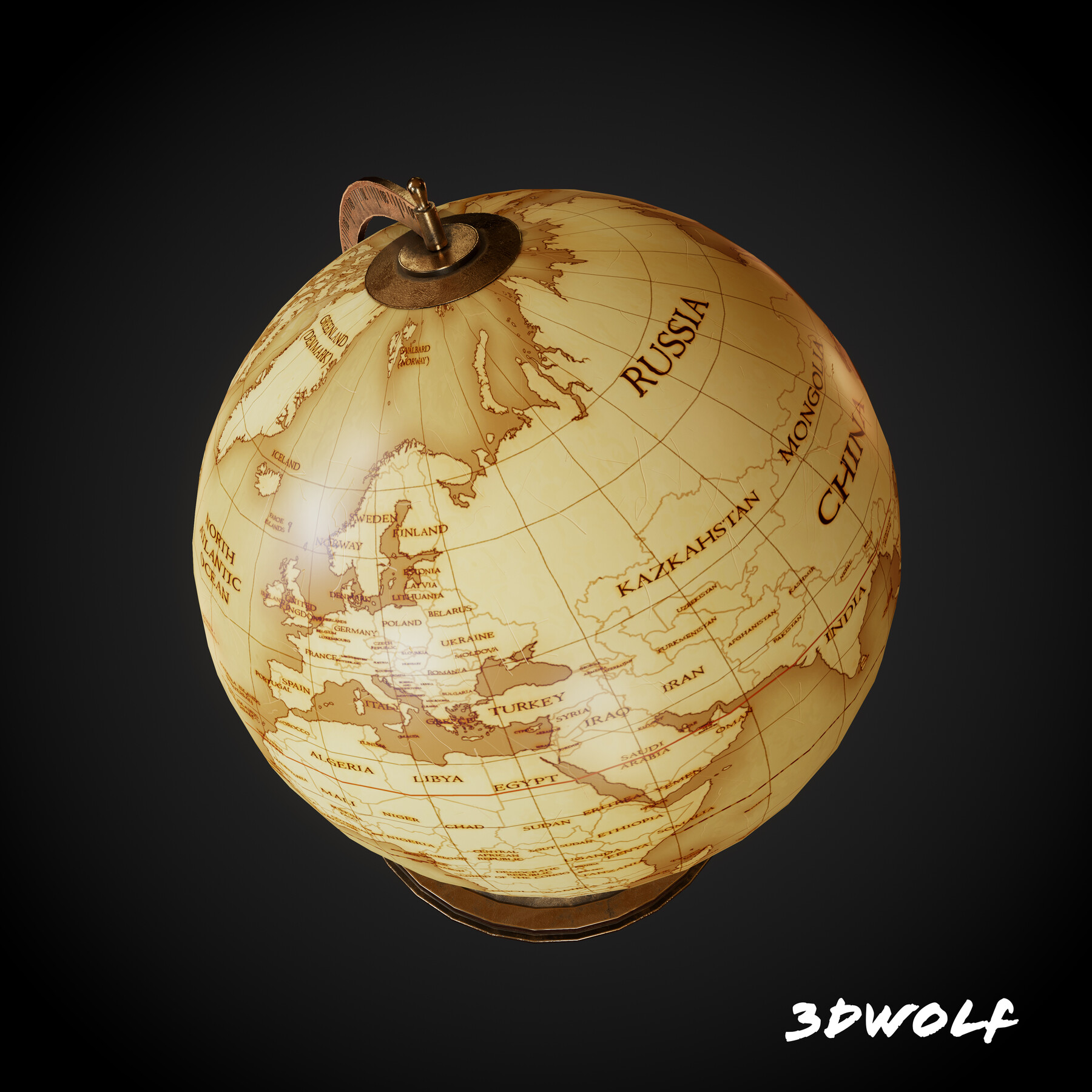 ArtStation - Globe 3D Model | Game Assets