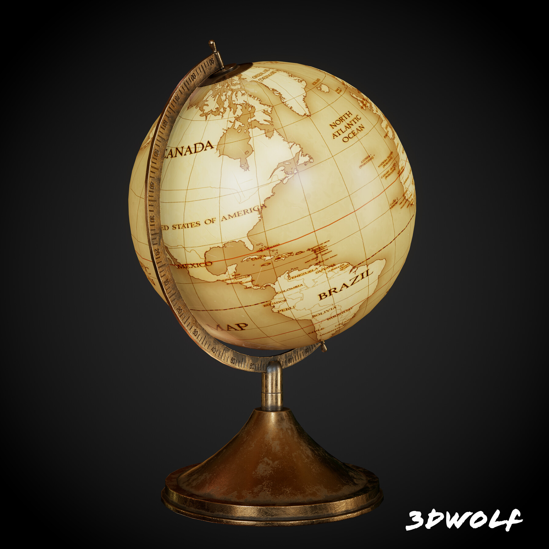 ArtStation - Globe 3D Model | Game Assets