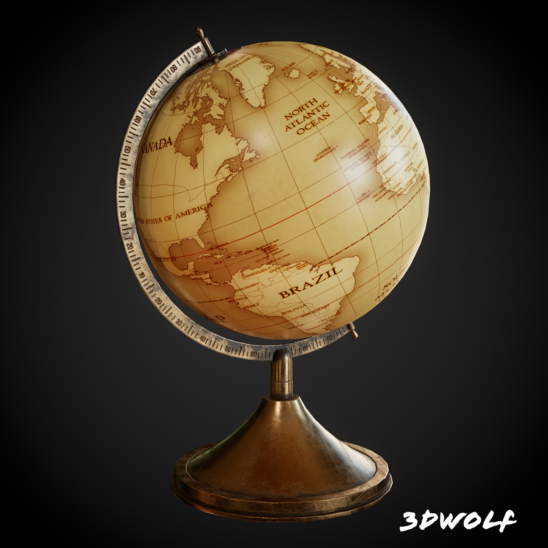 ArtStation - Globe 3D Model | Game Assets