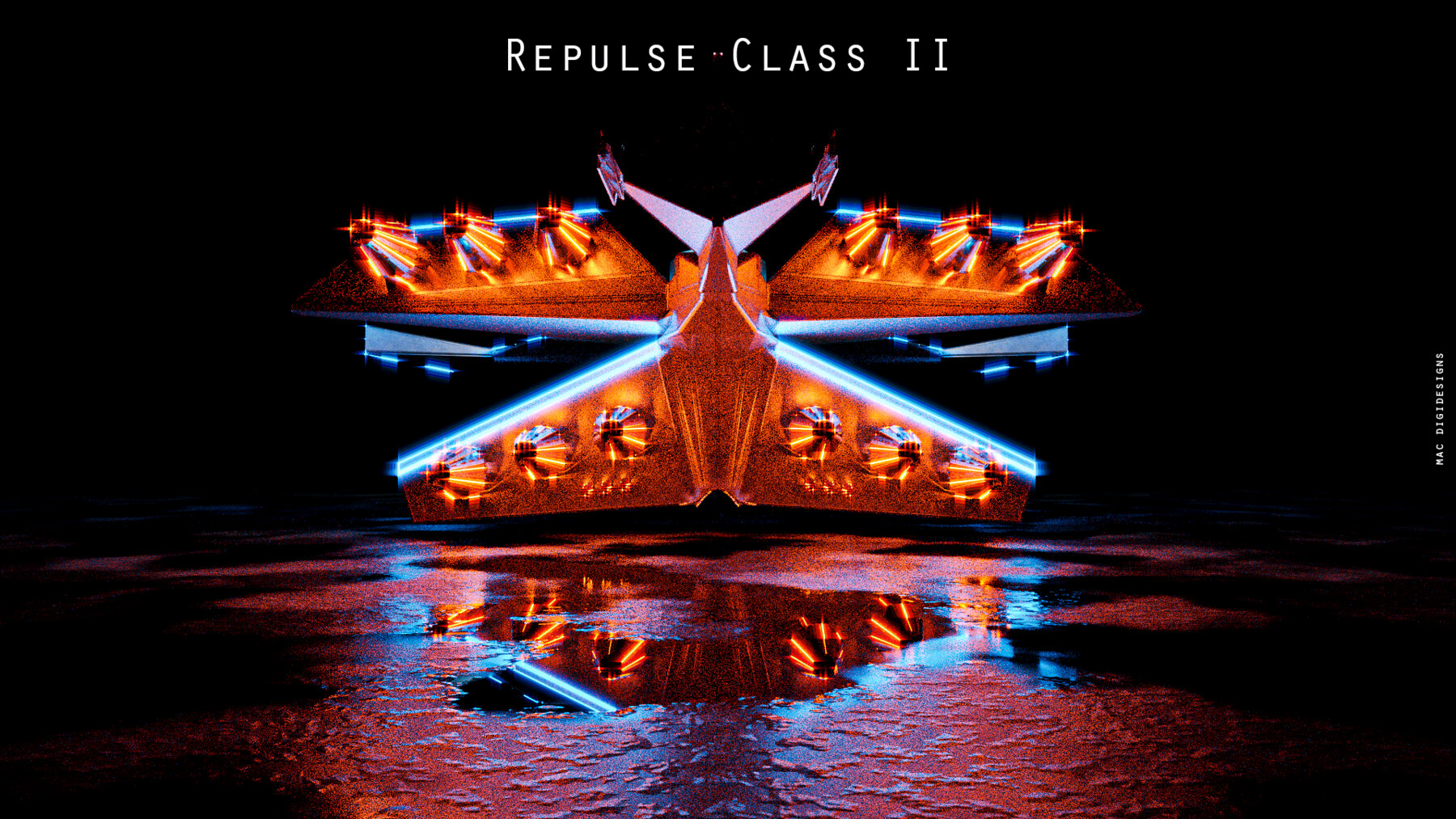 ArtStation - Repulse Class II Low-poly 3D model | Game Assets