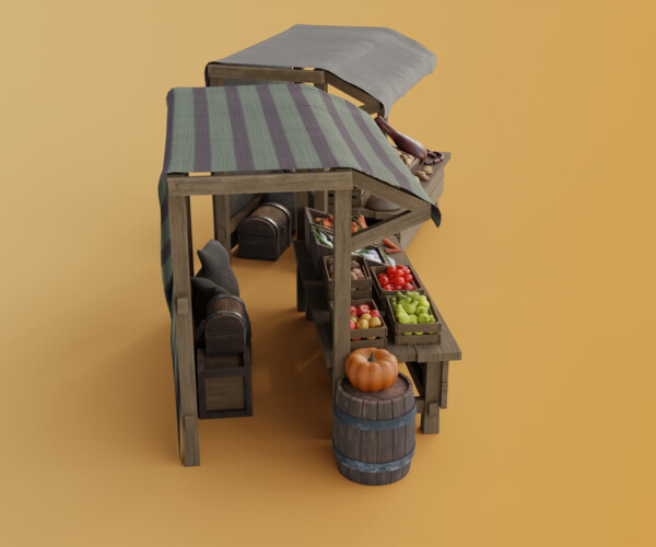 ArtStation - Medieval Market Food | Game Assets