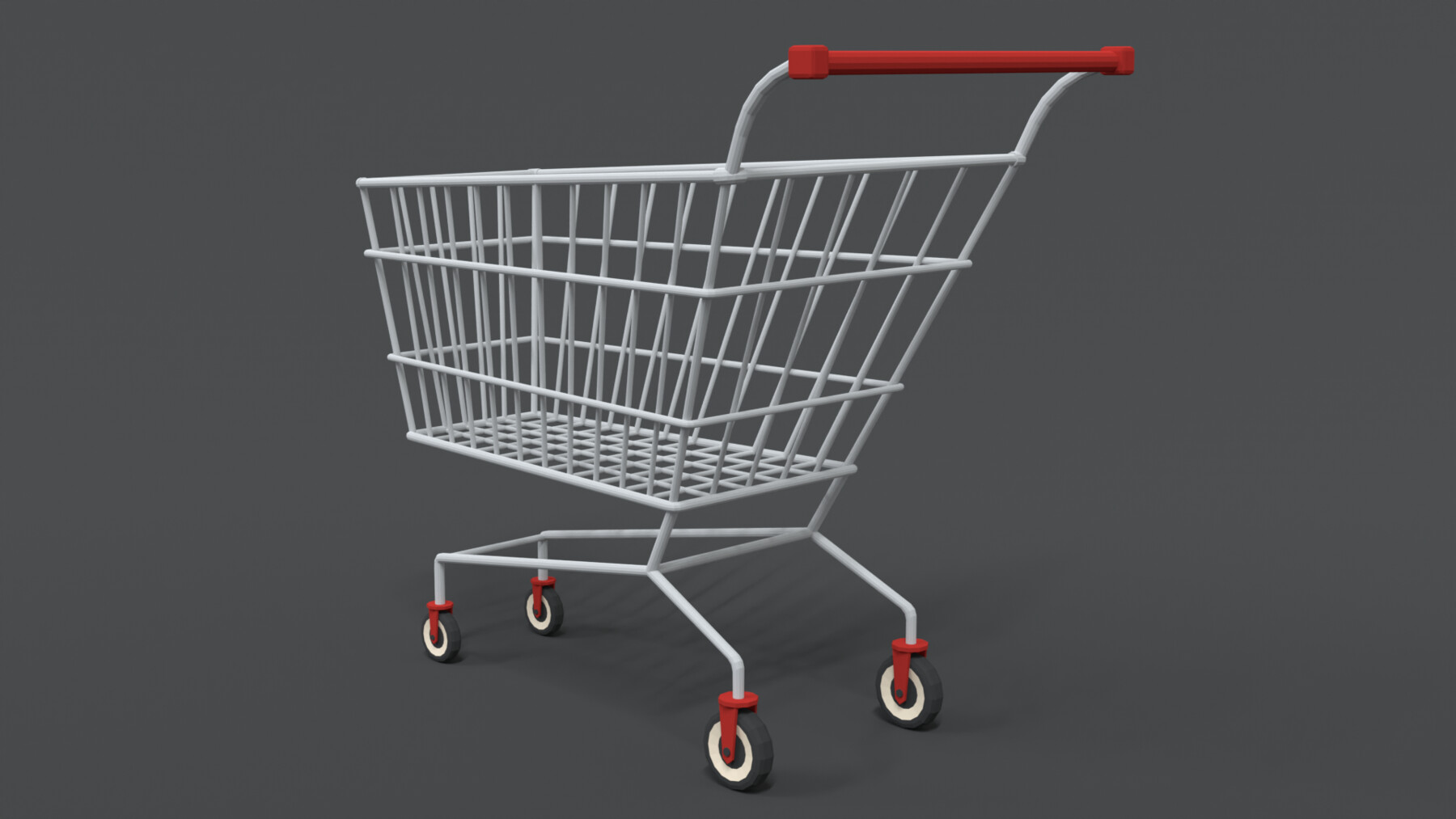 ArtStation - Low Poly Cartoon Super Market Cart | Game Assets