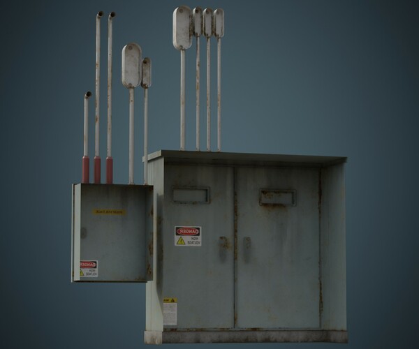 ArtStation - Utility Box 4B | Game Assets